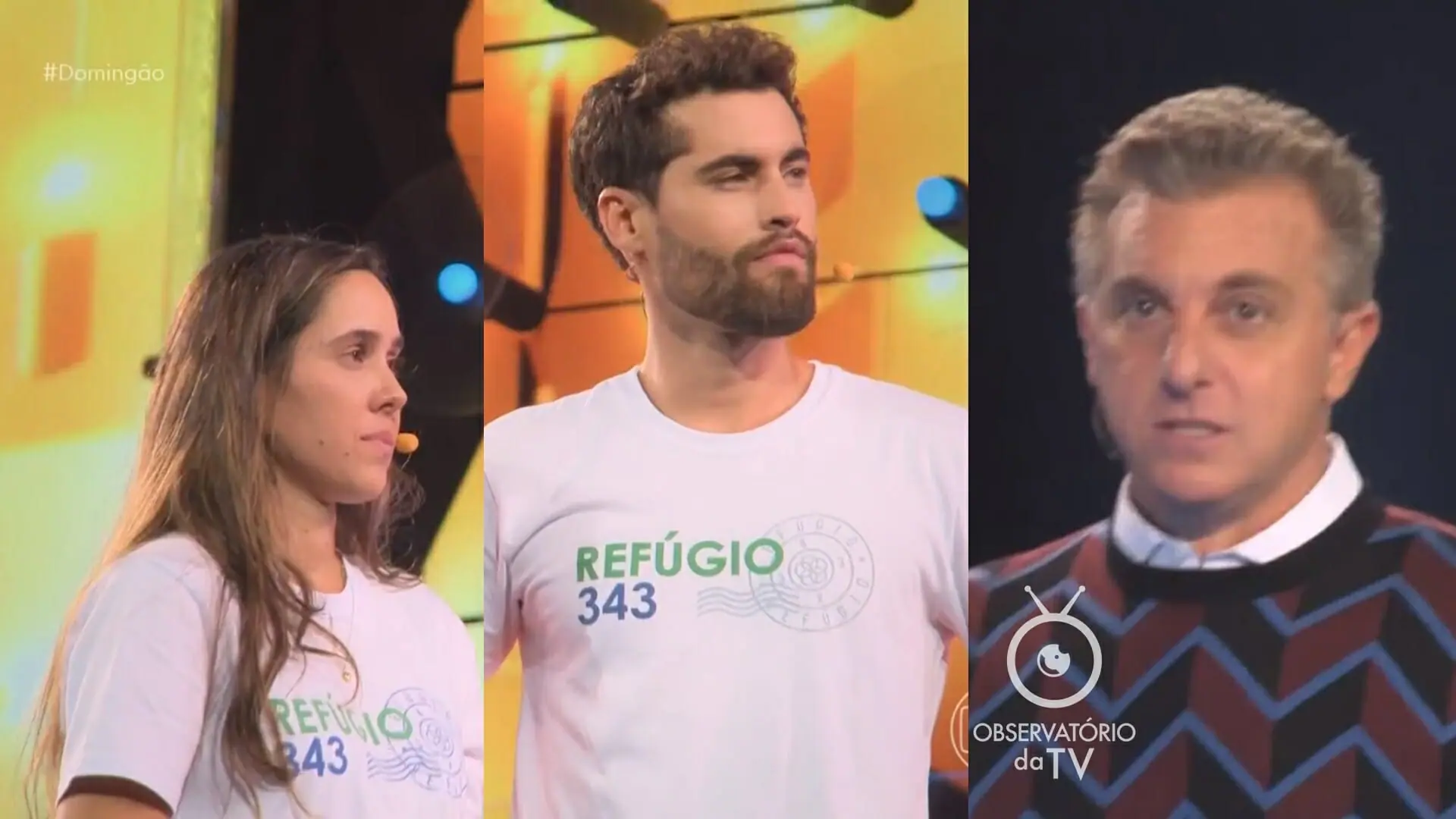 Casal criador de ONG leva prêmio imenso no The Wall do Domingão com Huck